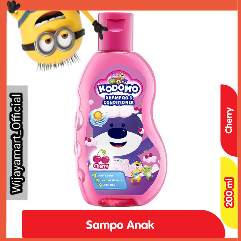 Jual Kodomo Kids Sampo & Kondisioner Anak Cherry Botol 200 ml | Shopee ...