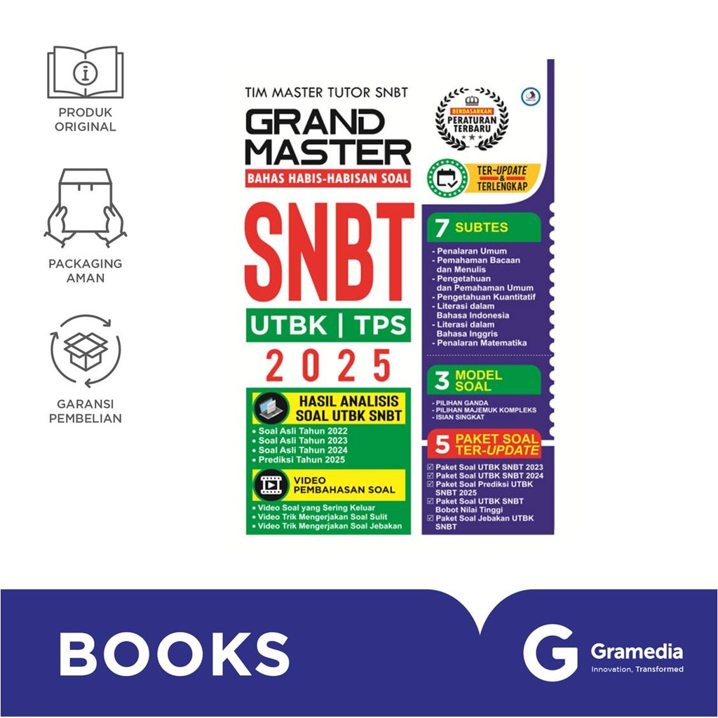 Jual Grand Master UTBK ANBT 2025 (Tim Master Tutor SNBT) | Shopee Indonesia