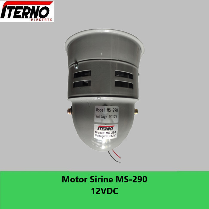 Jual Motor Sirine Sirene MS-290 MS290 220VAC 12VDC 24VDC Iterno - 24VDC ...