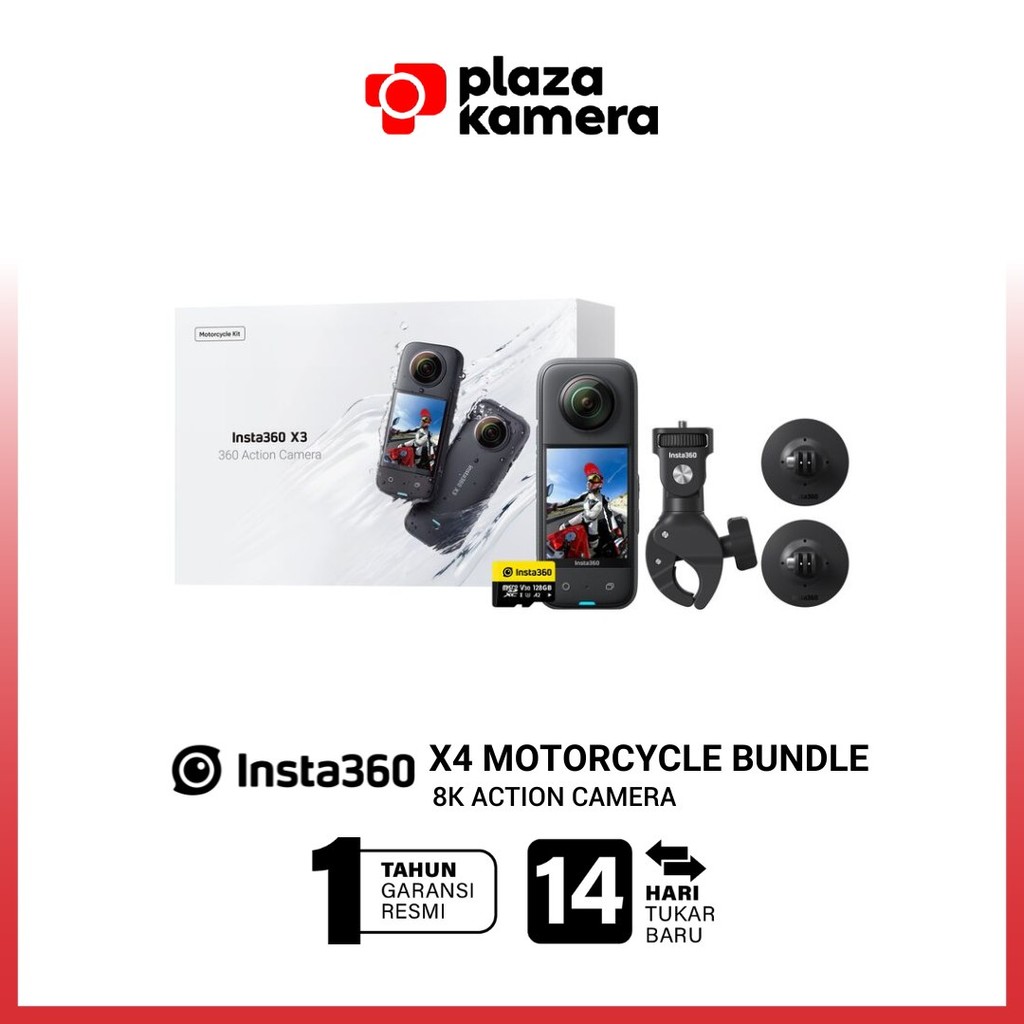 Jual Insta360 X4 Motorcycle Bundle Edition Kamera 360 Waterproof 8K 30fps Insta 360 X4 | Shopee ...