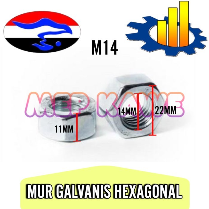 Jual MUR GALVANIS M14 HEXAGONAL | Shopee Indonesia