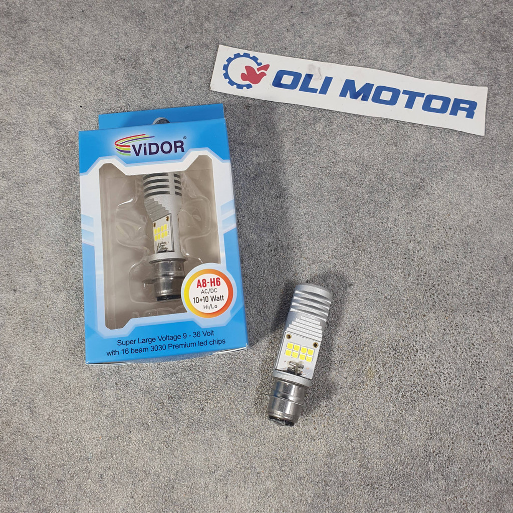 Jual Lampu Depan H6 Motor Bebek Matic 16 Mata A8-H6 AC DC 10 Watt VIDOR | Shopee Indonesia