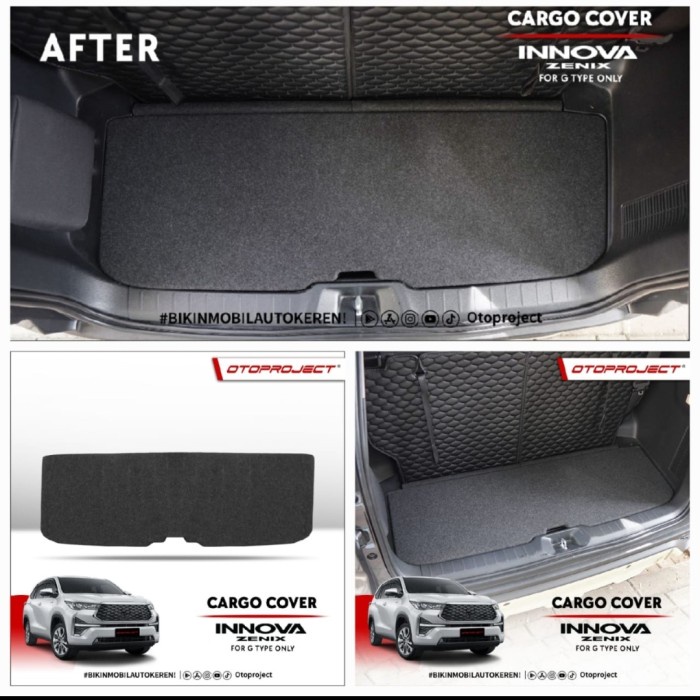 Jual Cargo cover penutup bagasi otoproject Innova Zenix G | Shopee ...
