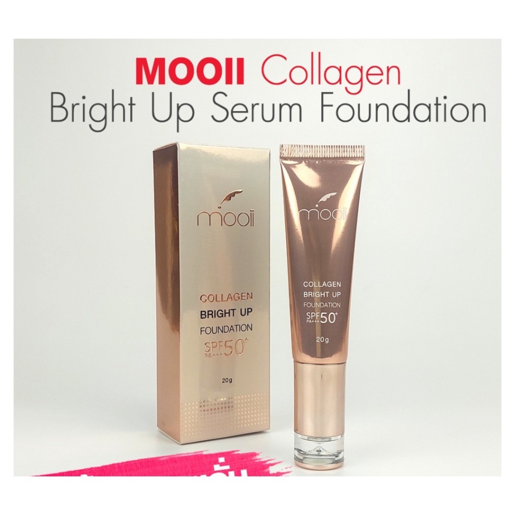 Jual Mooii Collagen Bright Up Foundation SPF 50+ PA+++ | Original ...