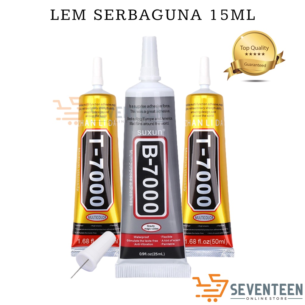 Jual SEVENTEEN LEM LCD LAYAR TOUCHSCREEN HP 15ML B7000 T7000 TRANSPARAN HITAM PEREKAT LAYAR ...