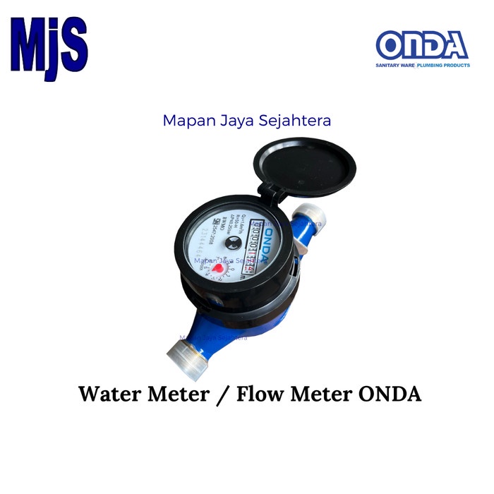 Jual Water Meter Dia. 3/4" / Flow Meter / Meteran Air Screw / Drat ONDA ...