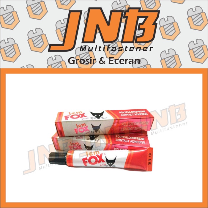 Jual Lem Kuning Fox Plus Tube Odol 20 gram Aibon Polychloroprene ...