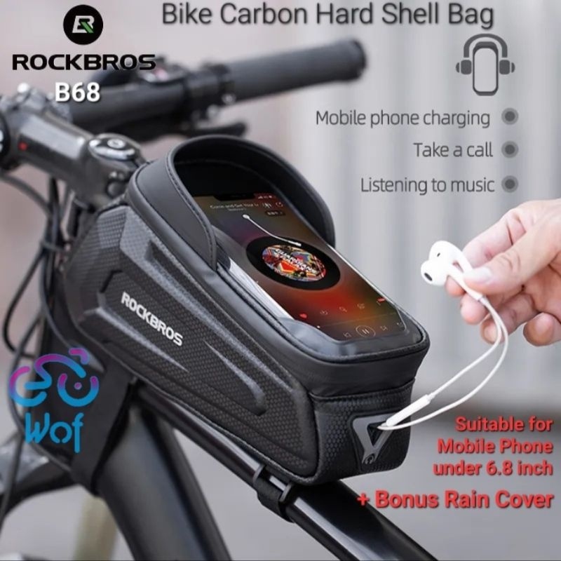 Jual ROCKBROS B68 Tas Frame Sepeda Hard Shell 1.7L MTB Road Bike ...