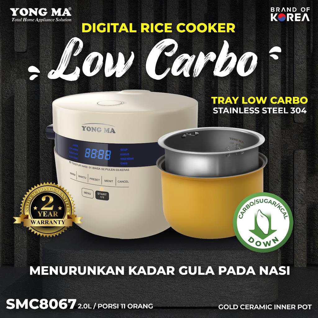 Jual YONG MA Magic Com - Rice Cooker Digital 2 Liter Low Carbo - Low ...