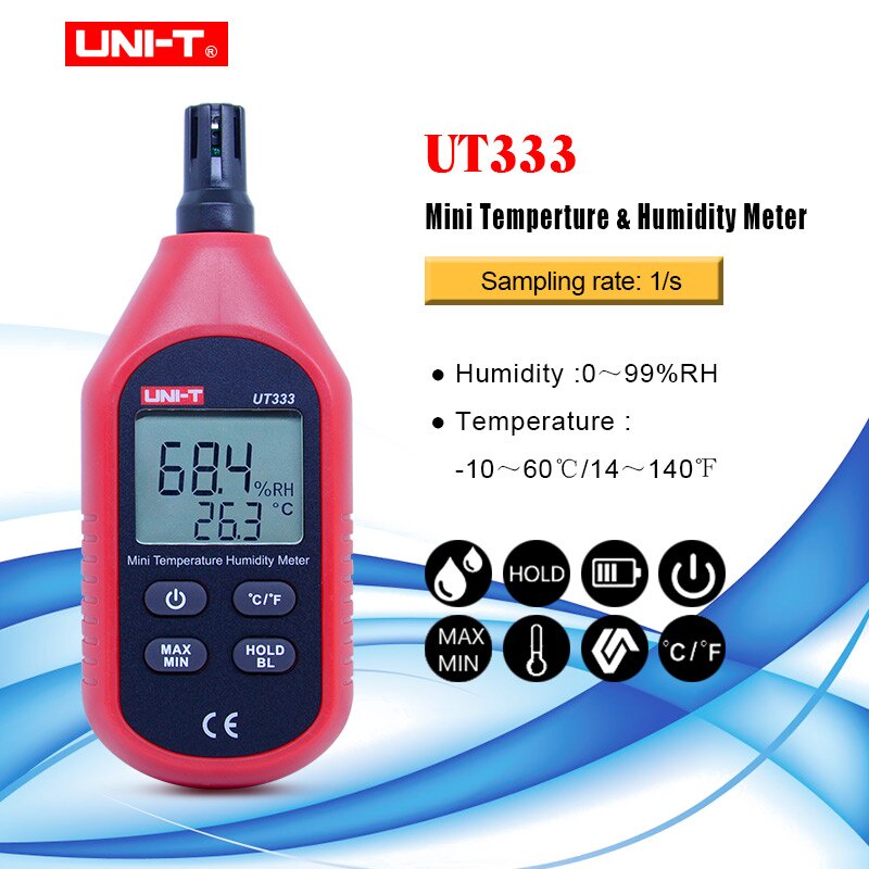 Jual UNI-T UT333 Meteran Kelembaban Suhu Thermometer Hygrometer ...