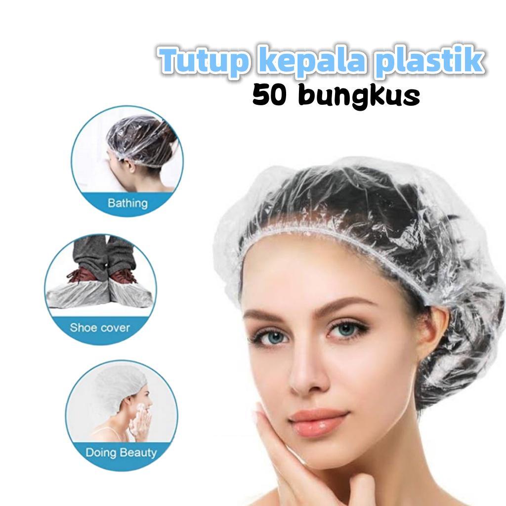 Jual 50 Buah PENUTUP RAMBUT KEPALA PLASTIK MANDI PELINDUNG CAT RAMBUT ...