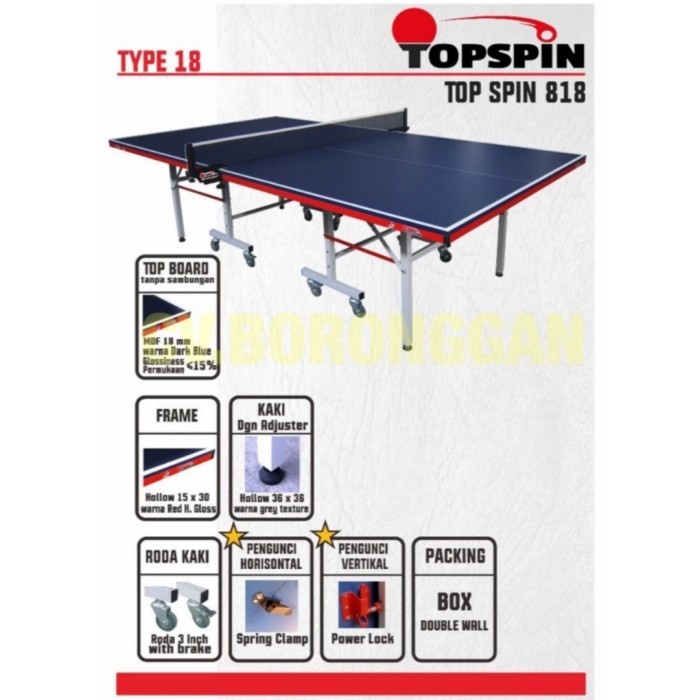 Jual Meja pingpong TOPSPIN 18mm | Shopee Indonesia