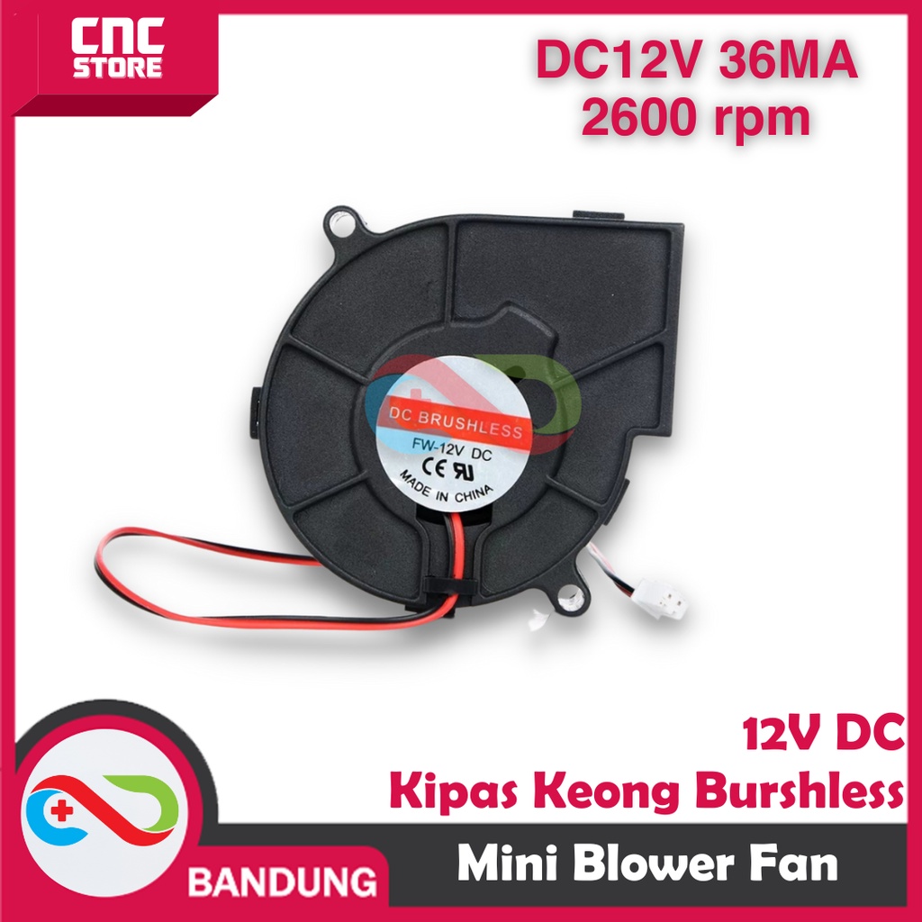 Jual 12V MINI BLOWER FAN KIPAS KEONG BRUSHLESS DC ANGIN COOLING TURBO ...