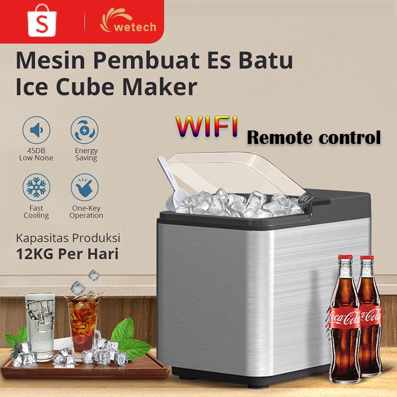 Jual WETECH Mesin Pembuat Es Batu Kristal Stainless Steel Hicon Ice ...