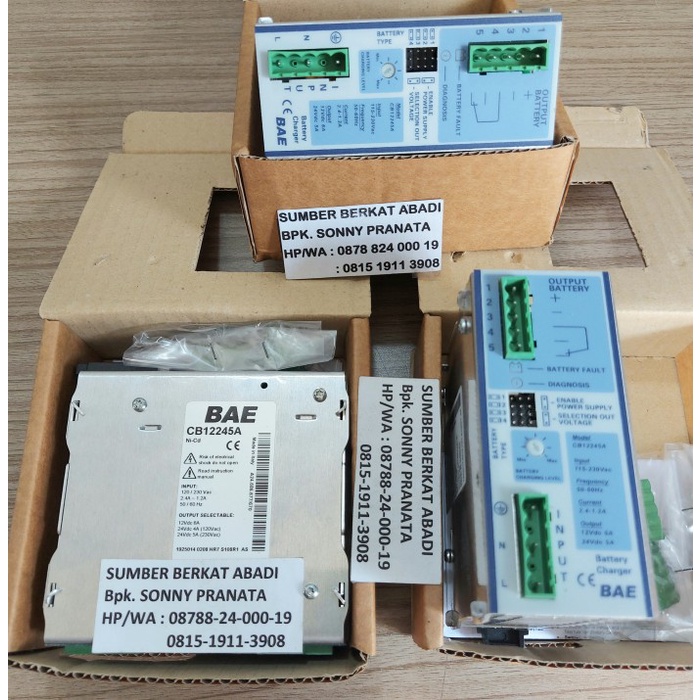 Jual BAE CB12245A BATTERY CHARGER CB 12245A DUAL OUTPUT 12VDC and 24VDC ...