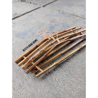 Jual (A018) Hanger Bambu 46cm | Gantungan baju | Gantangan | hanger ...