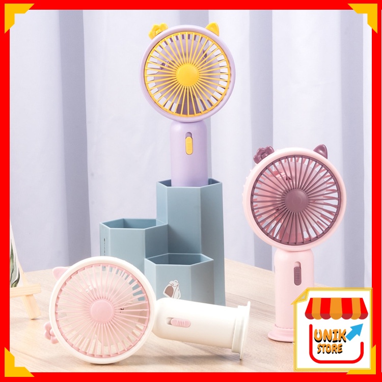 Jual UNIK - Ki1145 Kipas Angin Mini Model Telinga Kitty / Kipas Genggam ...