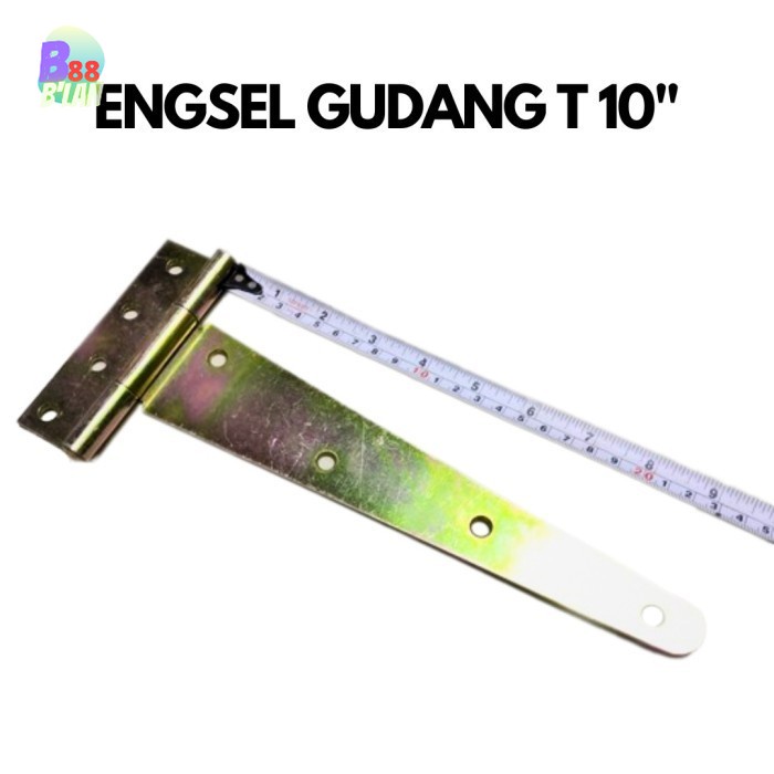 Jual ENGSEL PINTU GUDANG ENGSEL T 10 INCH ENGSEL TEBAL BESI PLAT B88 ...
