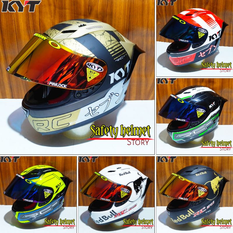 Jual Helm full face KYT RC-7 original modif (paket ganteng) | Shopee ...