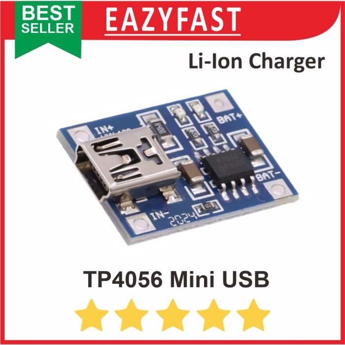 Jual Modul TP4056 Mini USB Charger Baterai Lithium 18650 Charging ...