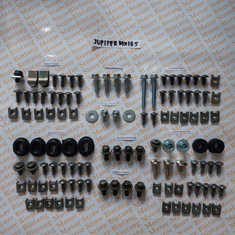 Jual Baut baud Full Set Jupiter Mx135 old Yamaha Full Set Baut Motor ...