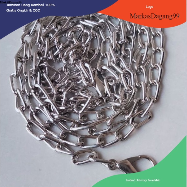 Jual Tali rantai tepas nikel | Shopee Indonesia