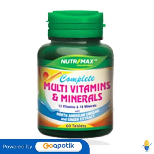 Jual Nutrimax Complete Multivitamins & Minerals 60 Tablet | Shopee ...