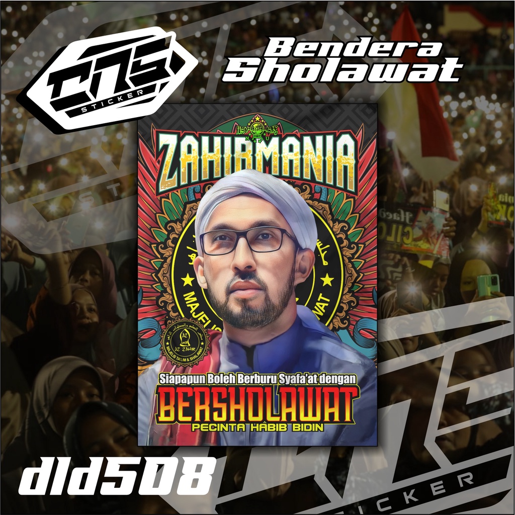 Jual Bendera Majelis Sholawat ZAHIRMANIA PECINTA HABIB BIDIN AZ ZAHIR Printing Bisa Request High ...