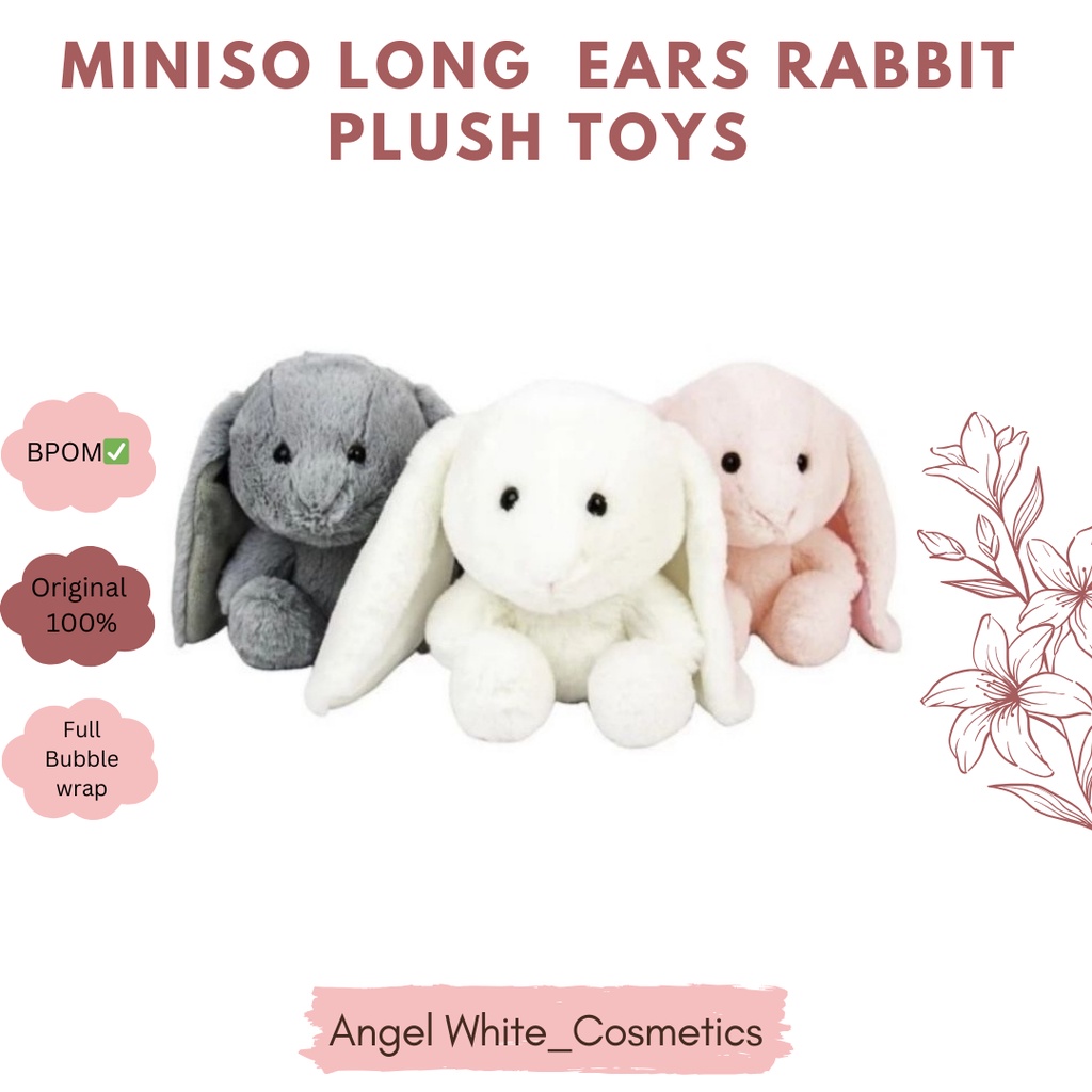 Jual MINISO LONG EARS RABBIT PLUSH TOYS | Shopee Indonesia