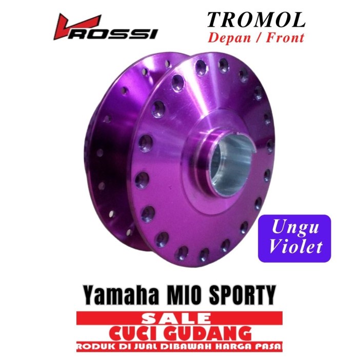 Jual Tromol Depan Yamaha MIO SPORTY Standar Ungu ROSSI Racing | Shopee ...