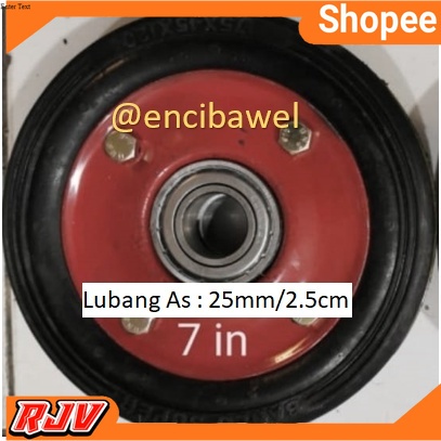 Jual Roda Troli Trolli lori lorry 7 inchi Trolley | Shopee Indonesia