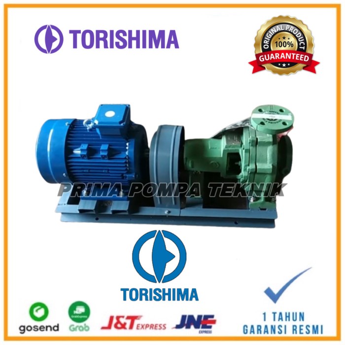 Jual Pompa Centrifugal Torishima CEN 50x40-200 + Yuema 4Kw 5.5HP 2Pol ...