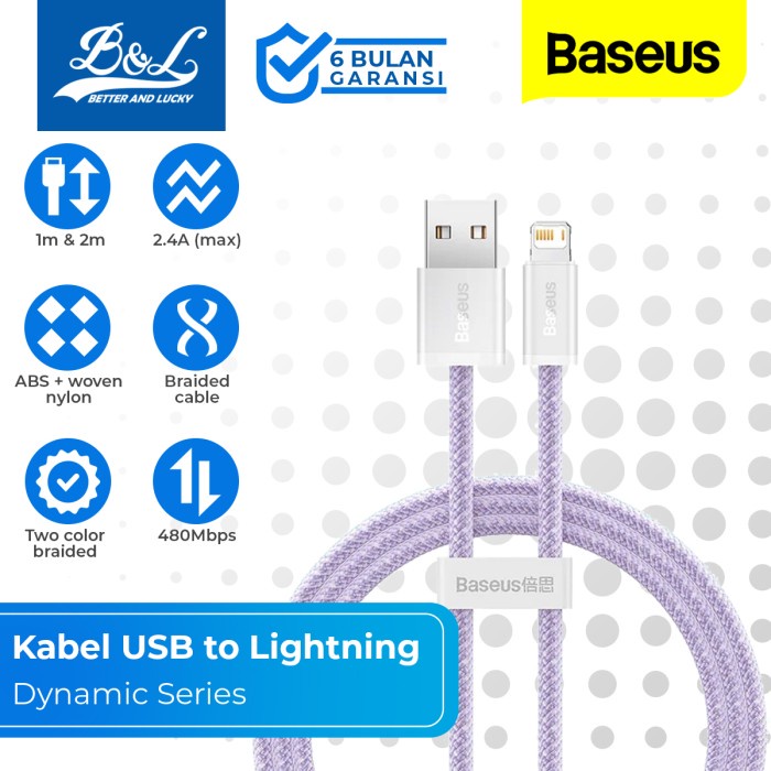 Jual Baseus Dynamic Series Kabel Data Usb Lightning Iphone 2 4a Fast