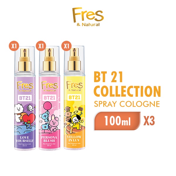 Jual Fres & Natural Cologne BT 21 Collection | Shopee Indonesia