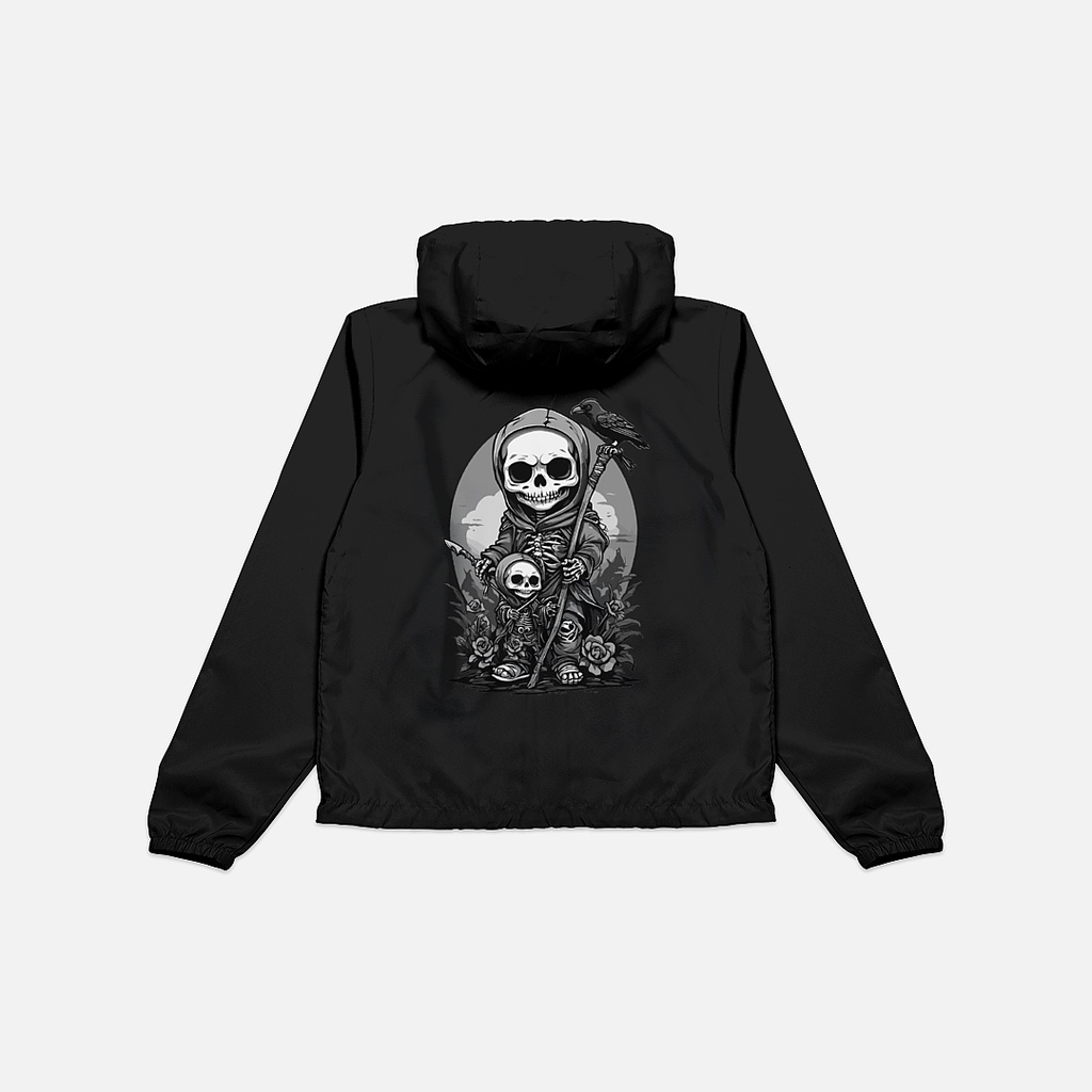 Jual Windbreaker Jacket Grayscale Skeleton Grim reaper | Shopee Indonesia