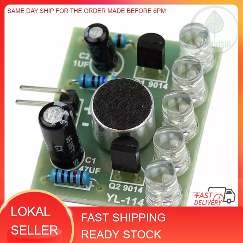 Jual Voice activated LED DIY Light Melody 5 Bulbs Sound Control Lamp ...