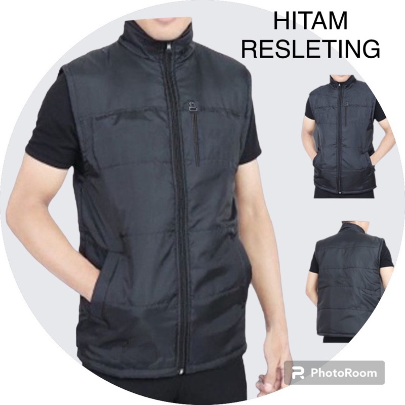 Jual Rompi Puffer Korean Style Pria Casual Polos Dewasa Anak Vest ...