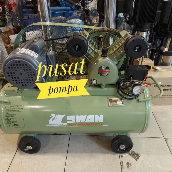 Jual promo spesial Kompresor Angin Swan 1/2 hp SVU-212 c/w Motor Jiayu ...