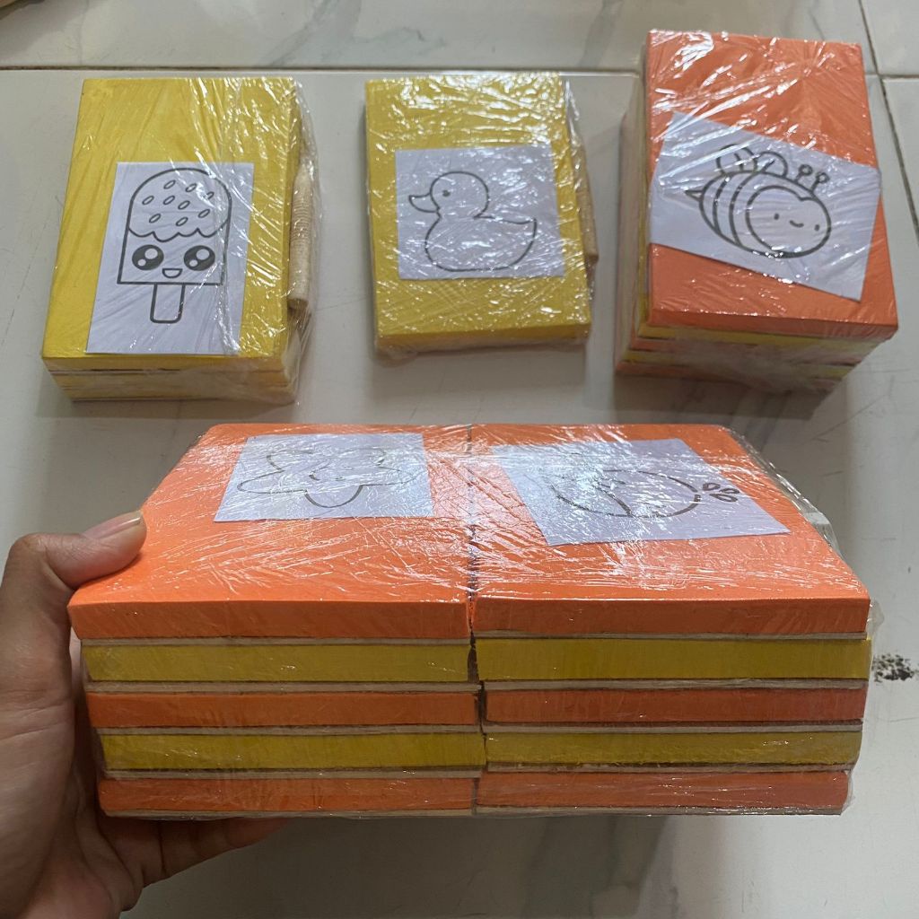 Jual (10PCS) Alat Peraga Pendidikan FREE pola gambar lucu bantalan uk ...