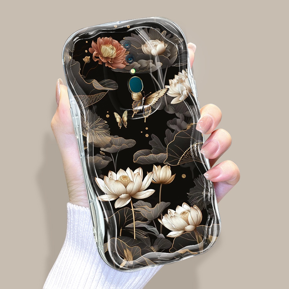 Jual OPPO F9 F11 F23 5G Untuk Hp Casing Handphone Phone Case Gold Lotus ...