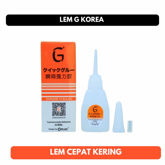 Jual Lem G Korea Ukuran Standar Super Kuat Cair Serba Guna Plastik ...