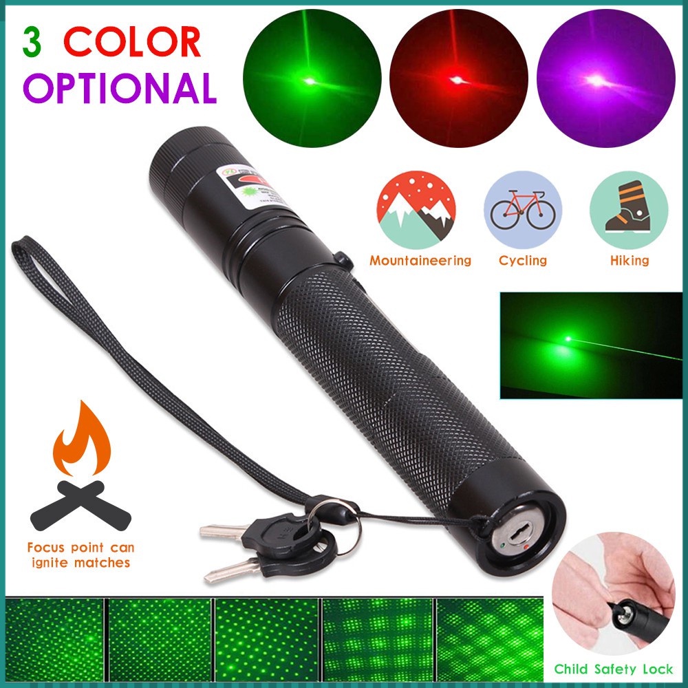 Jual Laser Leser Hijau Green Laser Pointer Jarak Jauh 303 Baterai ...