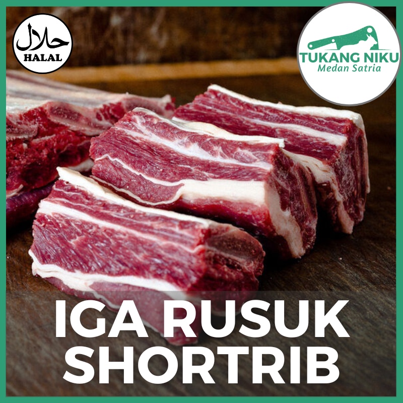 Jual IGA SAPI SHORTRIB RUSUK - HALAL FROZEN FRESH DAGING BEEF BEKASI KG ...