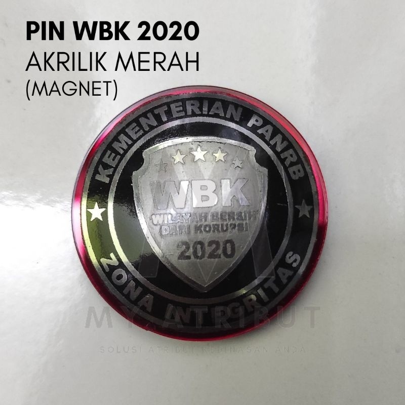 Jual Pin Wbk 2020 akrilik merah magnet | Shopee Indonesia