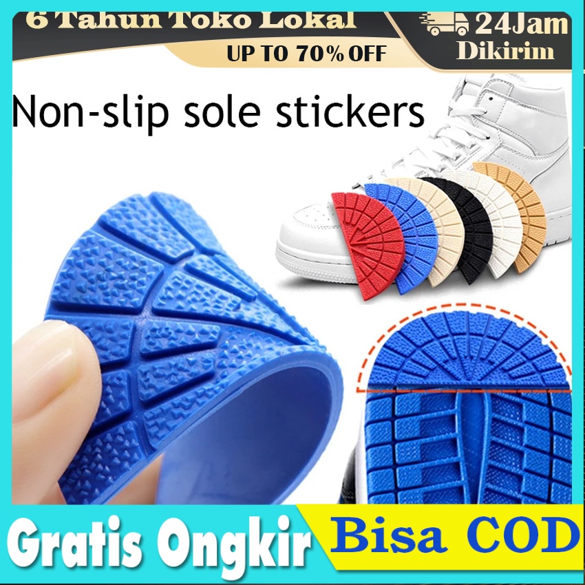 Jual Alas Sepatu Karet Anti Selip Nonslip Stickers Rubber Pads / Stiker ...