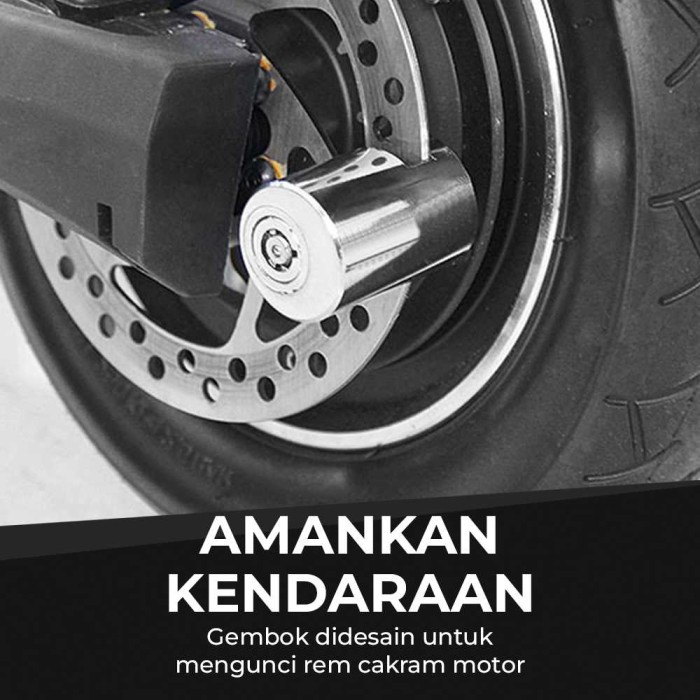 Jual Kunci Gembok Rem Roda Cakram Moto Lock Sepeda Motor Zync Disc Lock ...