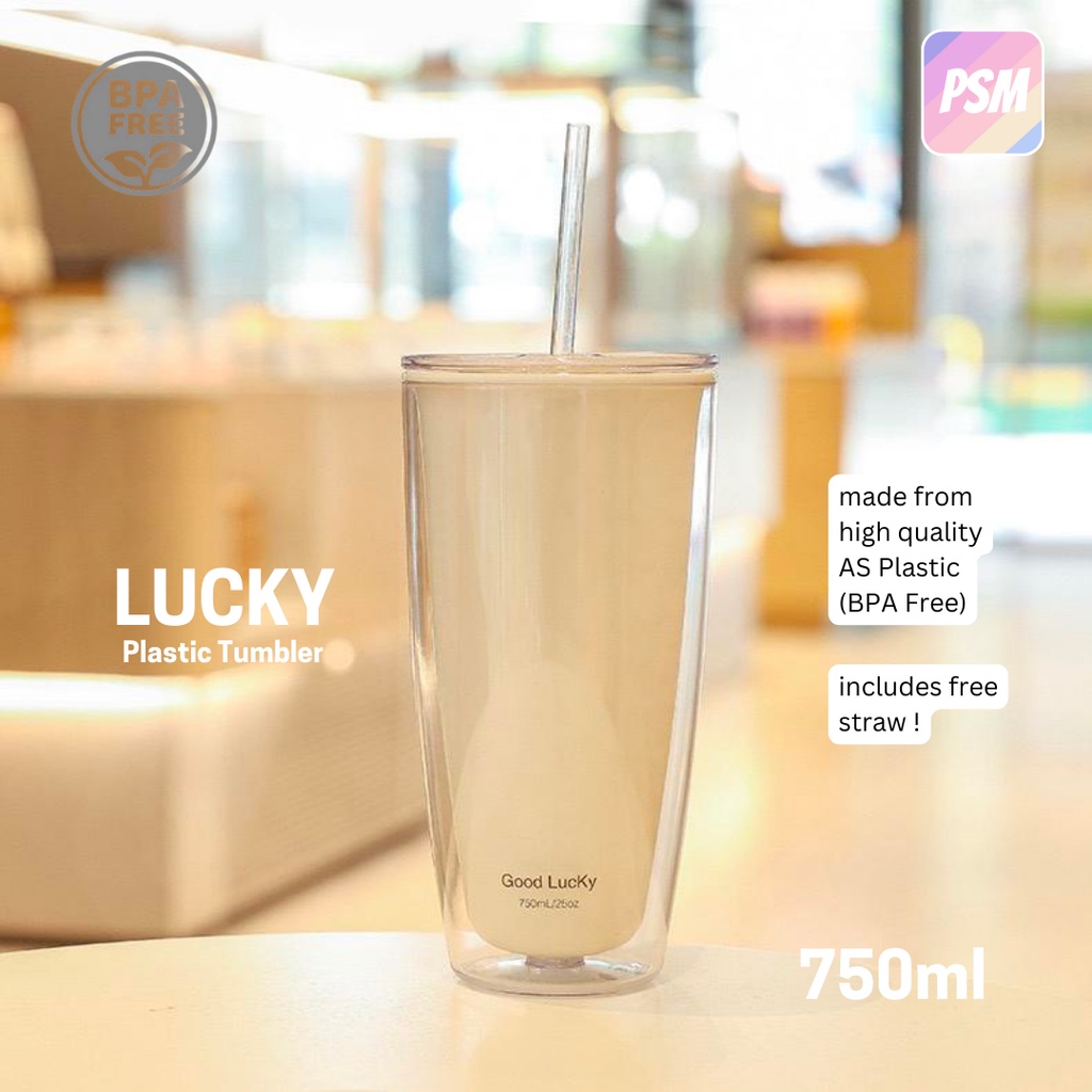 Jual [PSM] Botol Minum Aesthetic BPA Free Double Wall 750ml Water ...