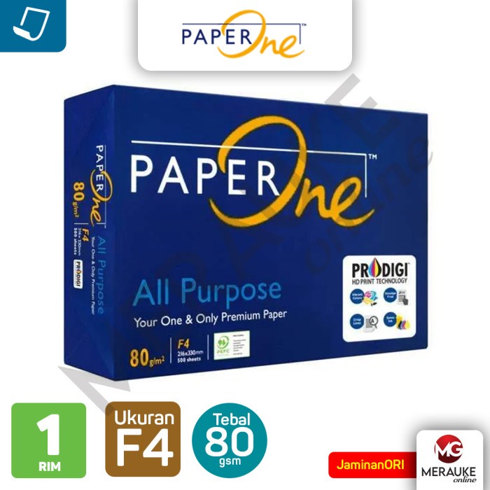 Jual Kertas HVS Paper One F4 80 GSM | Shopee Indonesia