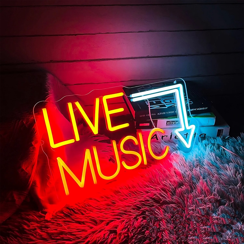 Jual Live Music Custom LED Neon Sign Personalized Dimmable Neon Light ...