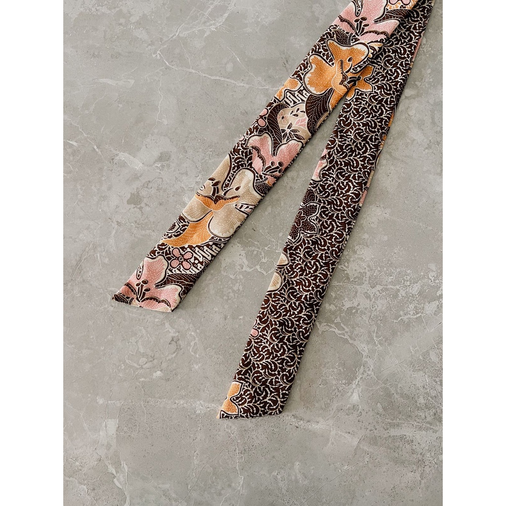 Jual BATIK RATU - Twilly Pita Batik - Kora in Brown | Shopee Indonesia